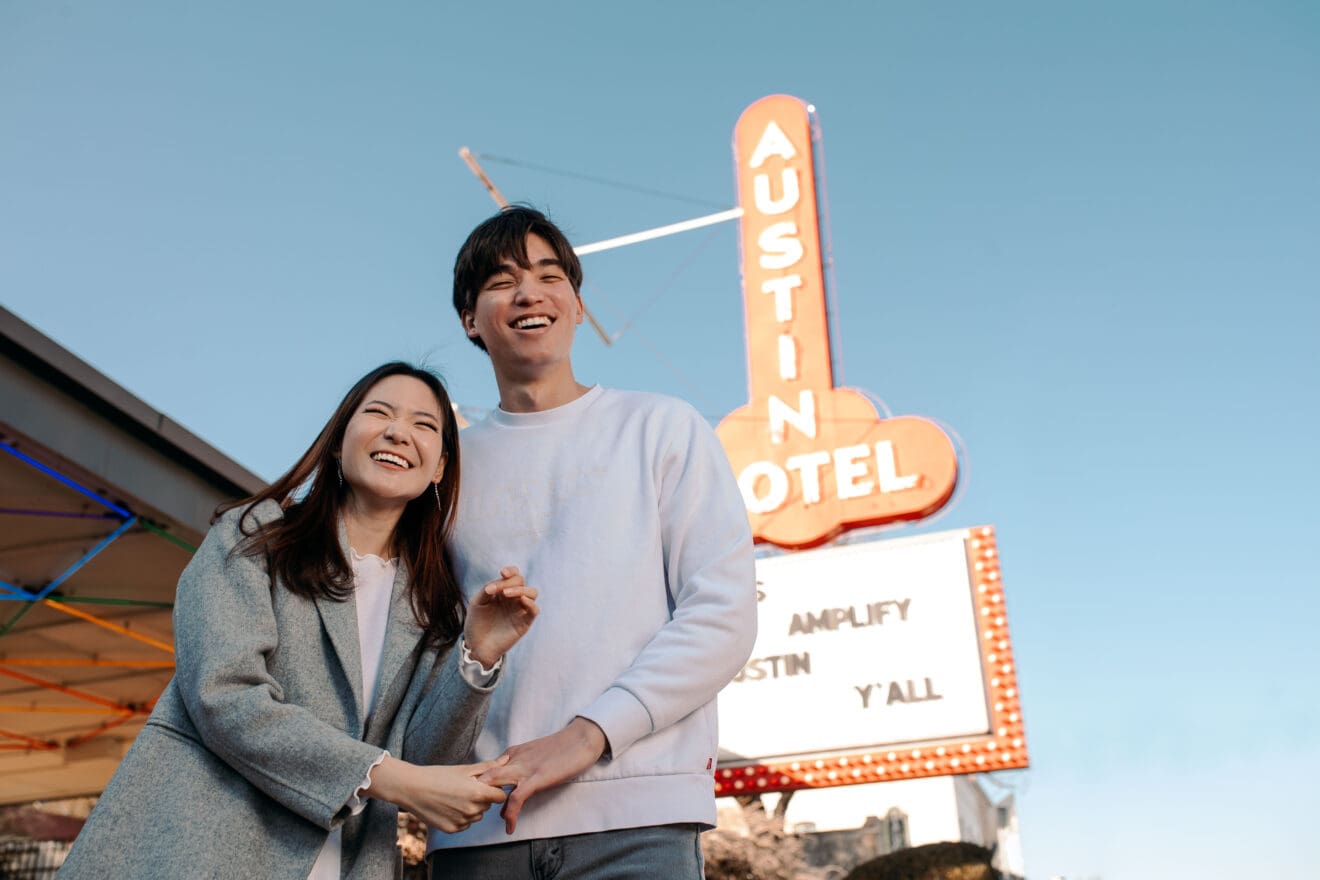 South Congress Couple session Austin, Texas - Baileaves Photography